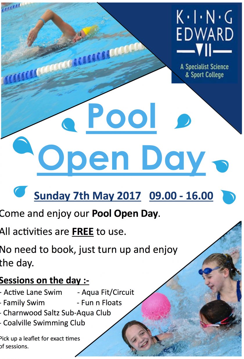 Pool Open Day at King Edward VII - coaching session available ...